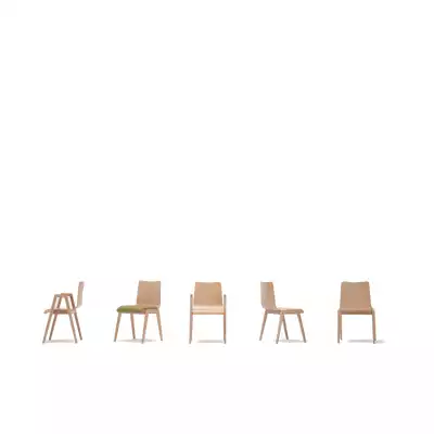 Krzesło drewniane Paged ICHO A 4420 model gładki