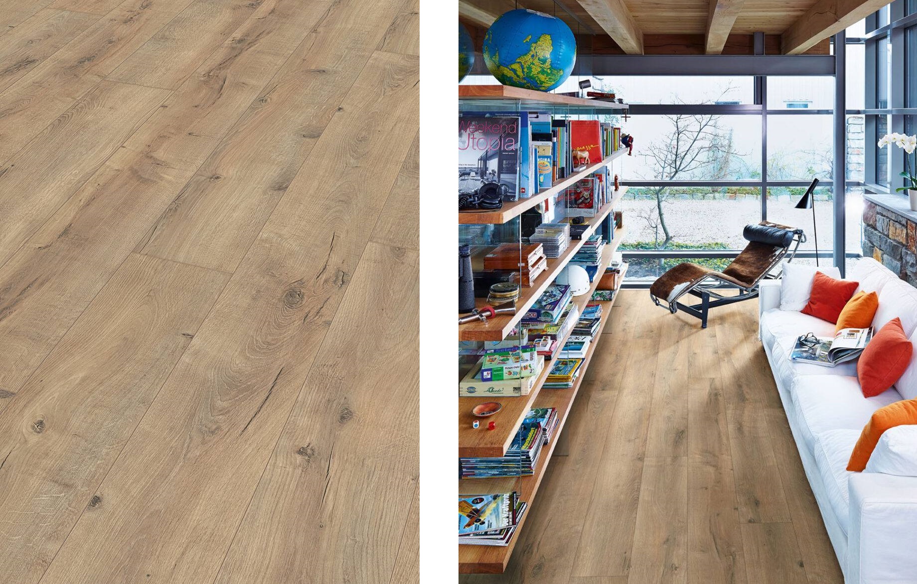 Panel laminowany Meister LD 150 dąb z pęknięciami Terra 6439